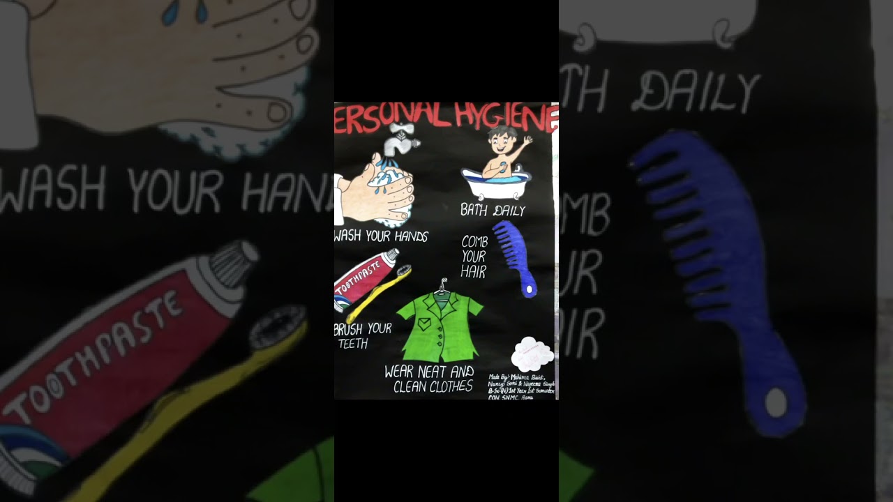 personal hygiene ## chart paper #world # health #day SNMC Agra