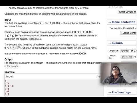 2020 ICPC Southern J - Rating 1800 - Greedy, Binary Search