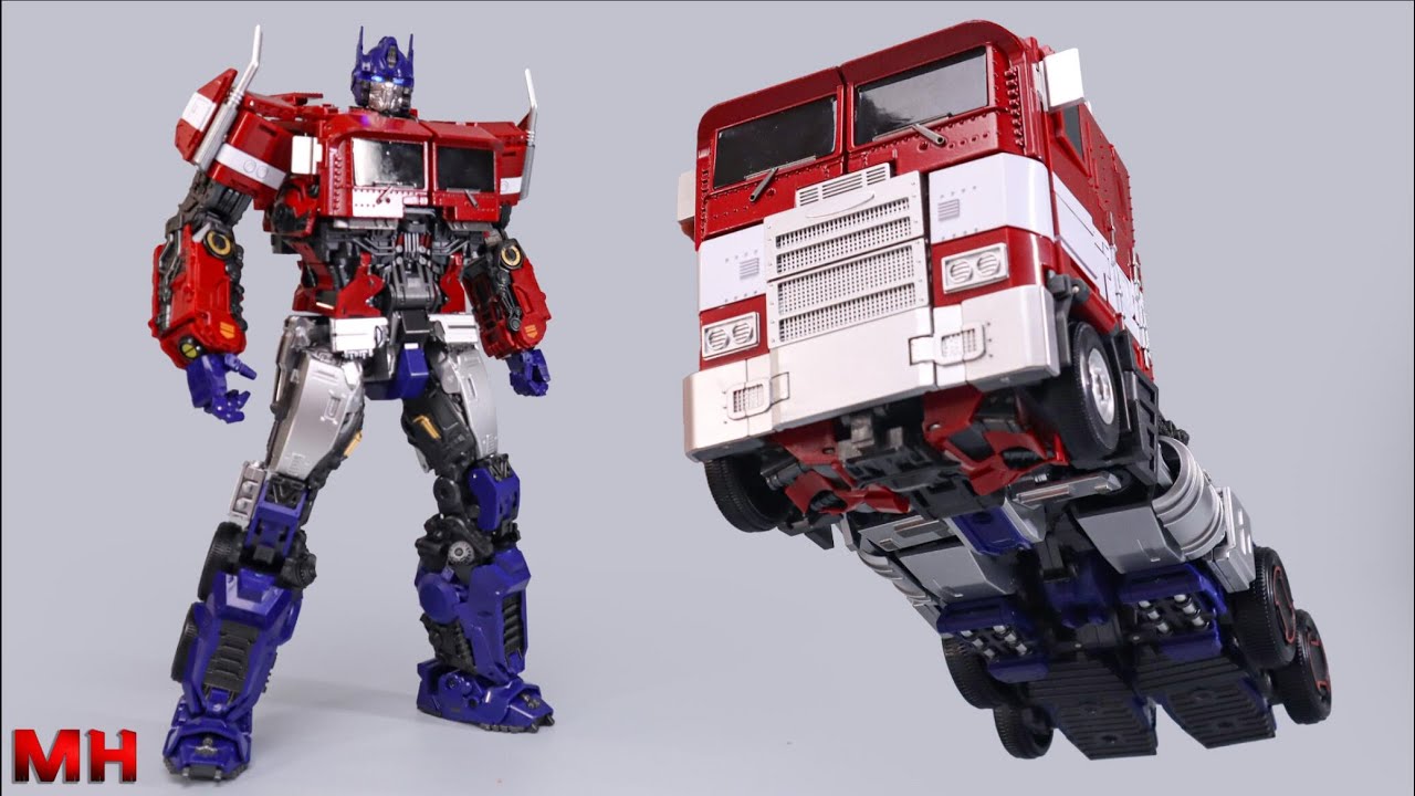 DM01 30cm Bumblebee Movie Optimus Prime transformation.
