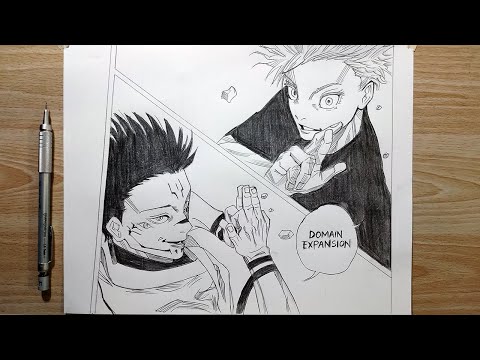 How to Draw Gojo vs Sukuna Domain Expansion | Jujutsu Kaisen
