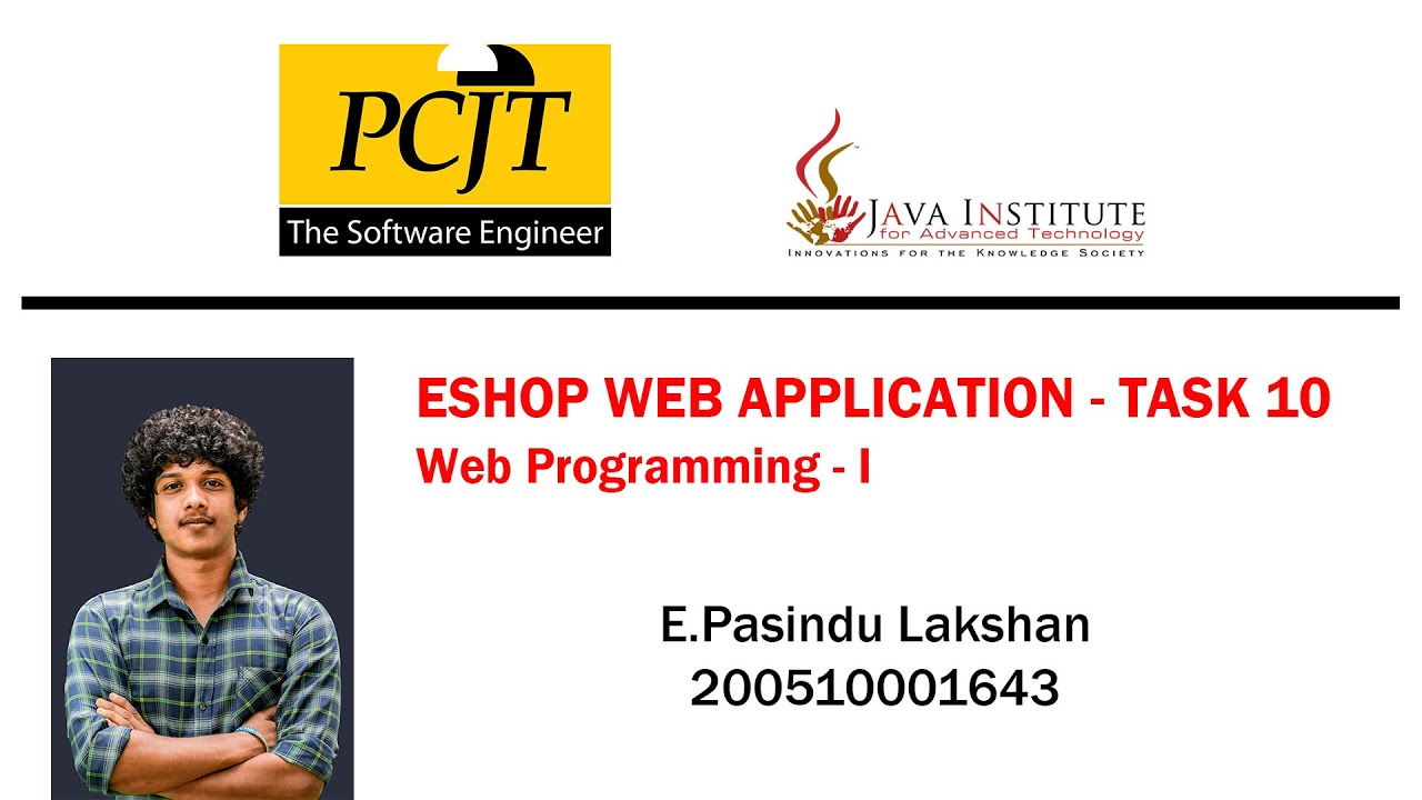 Eshop | Task- 10| Web Programming- I | Java Institute
