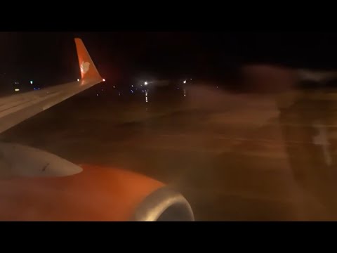 Lion air Boeing 737-900ER PK-LHM night push back and engine start up at Depati Amir airport (PGK)