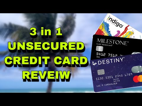 DESTINY | MILESTONE | INDIGO UNSECURED MASTERCARD REVIEW AND TIPS (GET APPROVED WITH BAD CREDIT)
