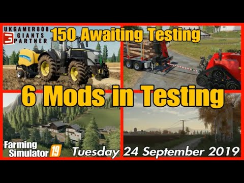 Mods in Testing list fs19 Mod Hub update Farming Simulator 2019