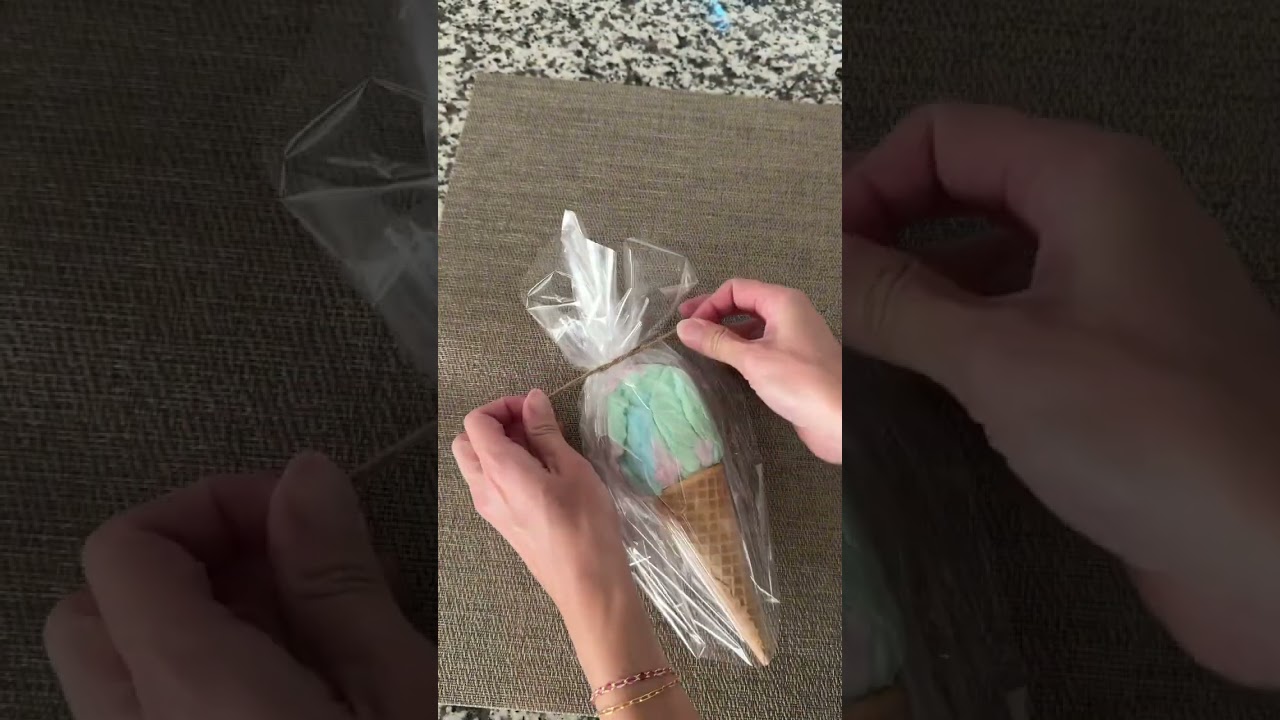 Spooky and sweet! 👻🍭 Ghost cotton candy for Halloween! Perfect for party snacks or class treats