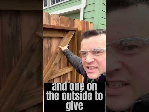 How to build a super strong fence gate with cedar and PT wood.