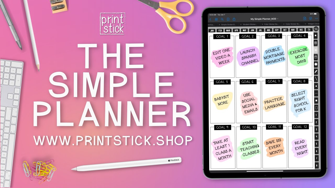 NEW!! SIMPLE Digital PLANNER | Using GoodNotes 5 | #1