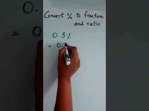how to convert percentage to fraction and ratio #maths #percentage #class6maths