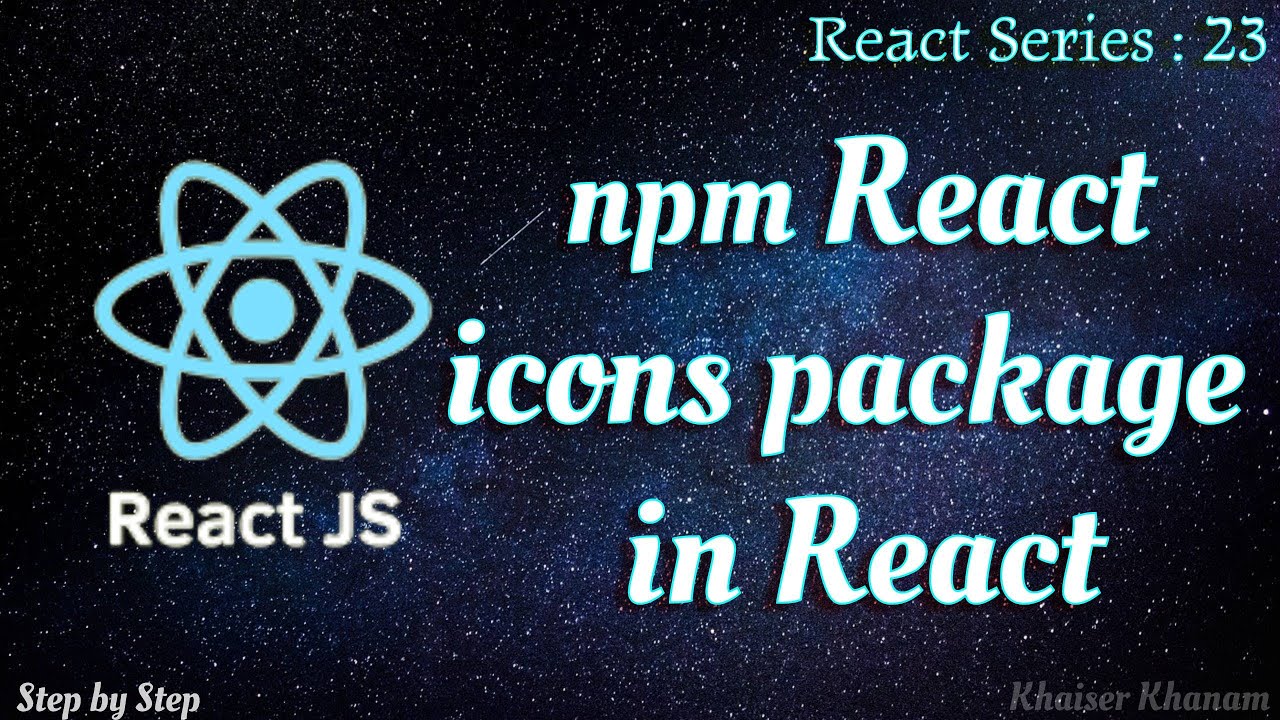 #23. How to use React icons npm package in React.