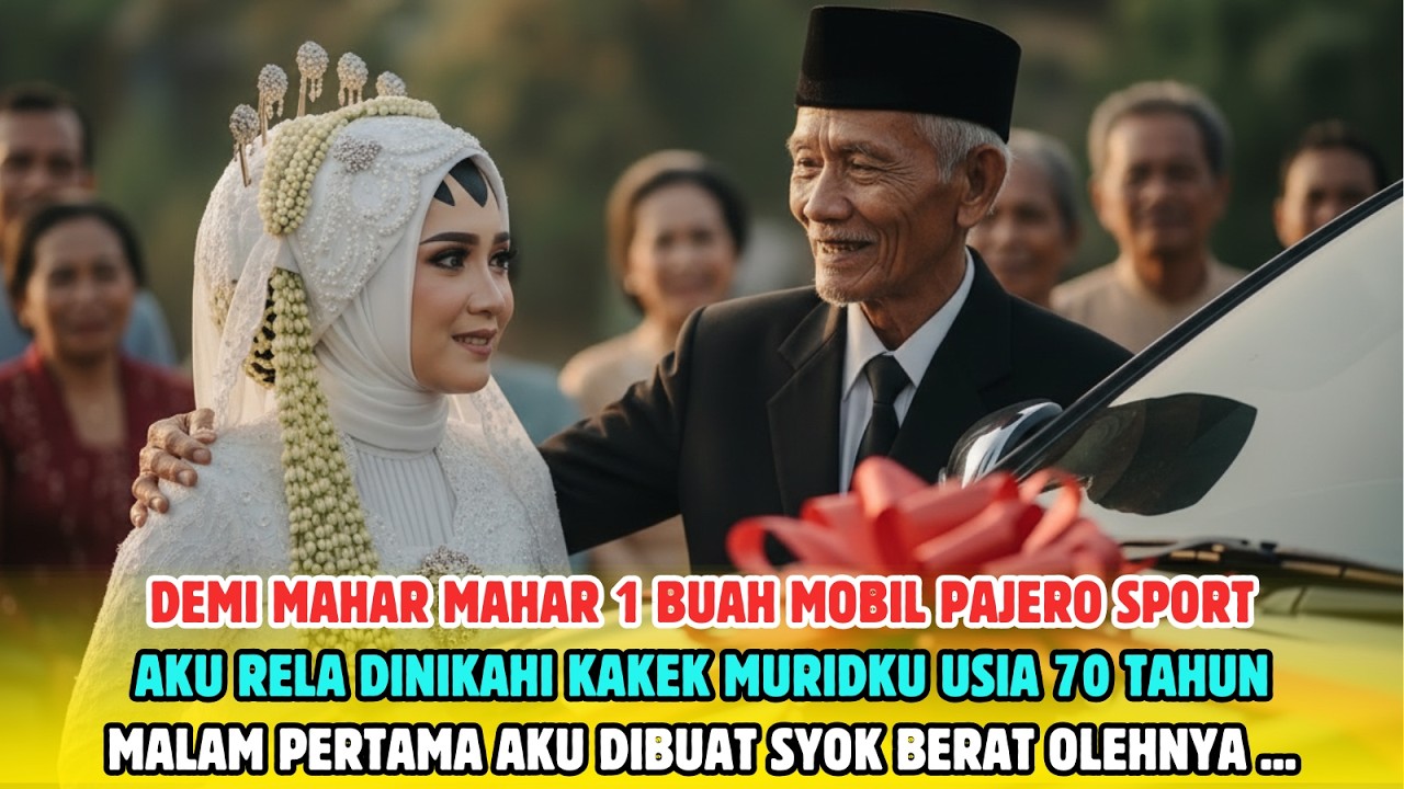 Pasrah Dinikahi Kakek Muridku Demi Mahar Pajero & 750 Juta‼️Malam Pertama Membuatku Melayang Karena