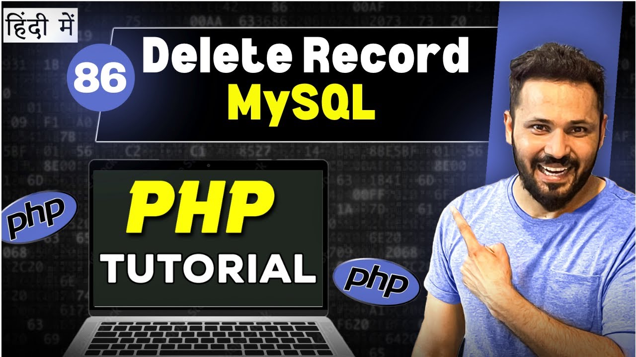 Php Tutorial in Hindi #86 Delete data from Mysql Table | PDO