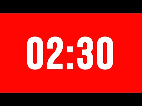 2 Minute 30 Second Timer With Alarm Without Music