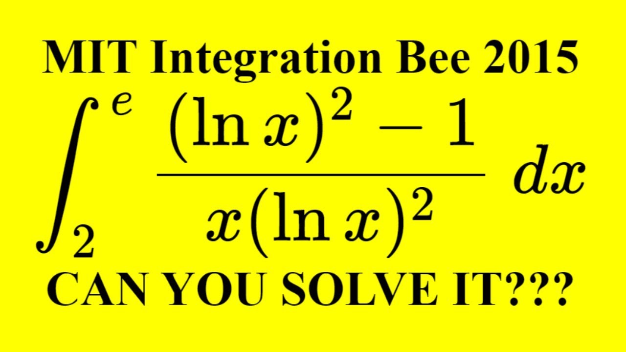MIT Integration Bee 2015 #13