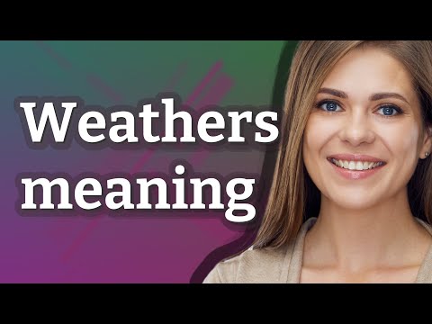 Weathers | meaning of Weathers