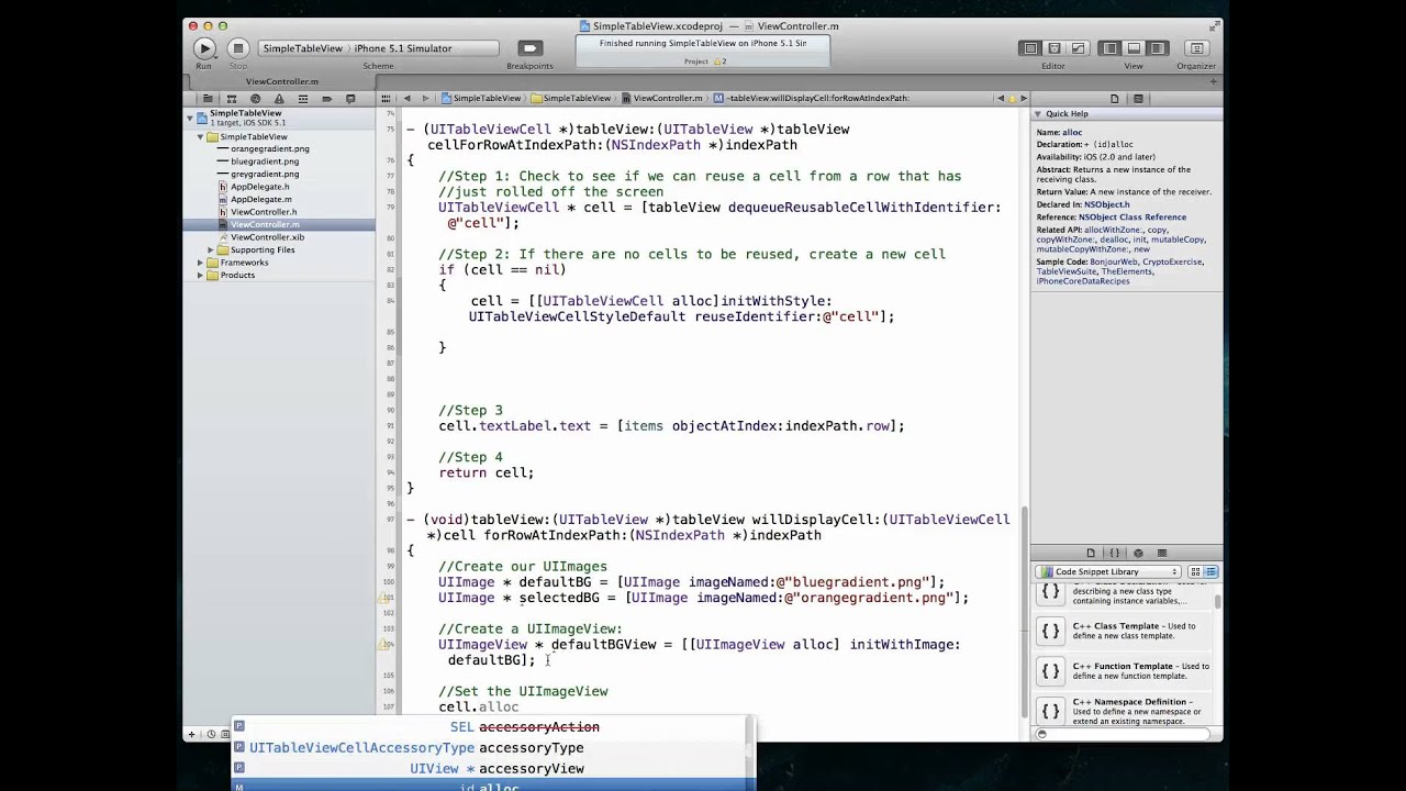 iOS Tutorial: Customizing / Setting the background of a cell/row in a UITableView