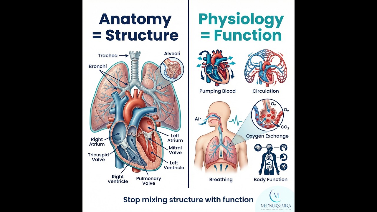 Anatomy vs Physiology Explained Simply | Stop Confusing Structure and Function