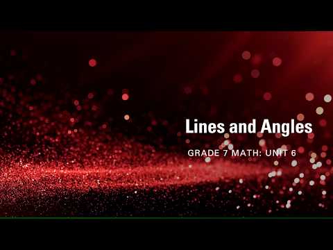 Lines and Angles - Unit Lesson