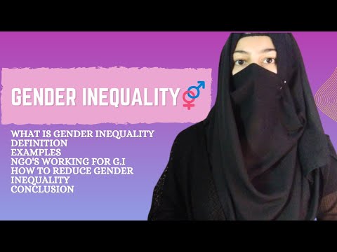 What is Gender Inequality? It's Meaning, Def, Examples, NGOs, Precautions || Css Gender Studies