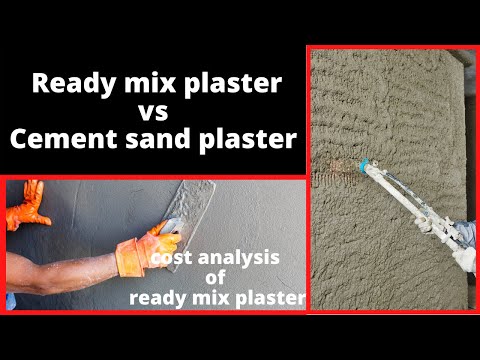 Ready mix plaster || Ready mix plaster vs conventional plaster || Gypsum plaster || Rate analysis