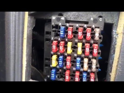 Chevy Blazer 1995-2005 Fuse Box Location