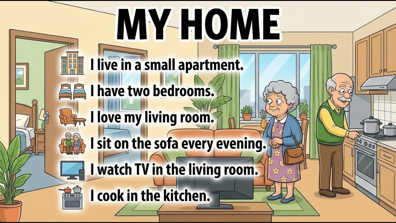 Practice Shadowing: Speak English Every Day 🗣️ Describe Your Home in ...