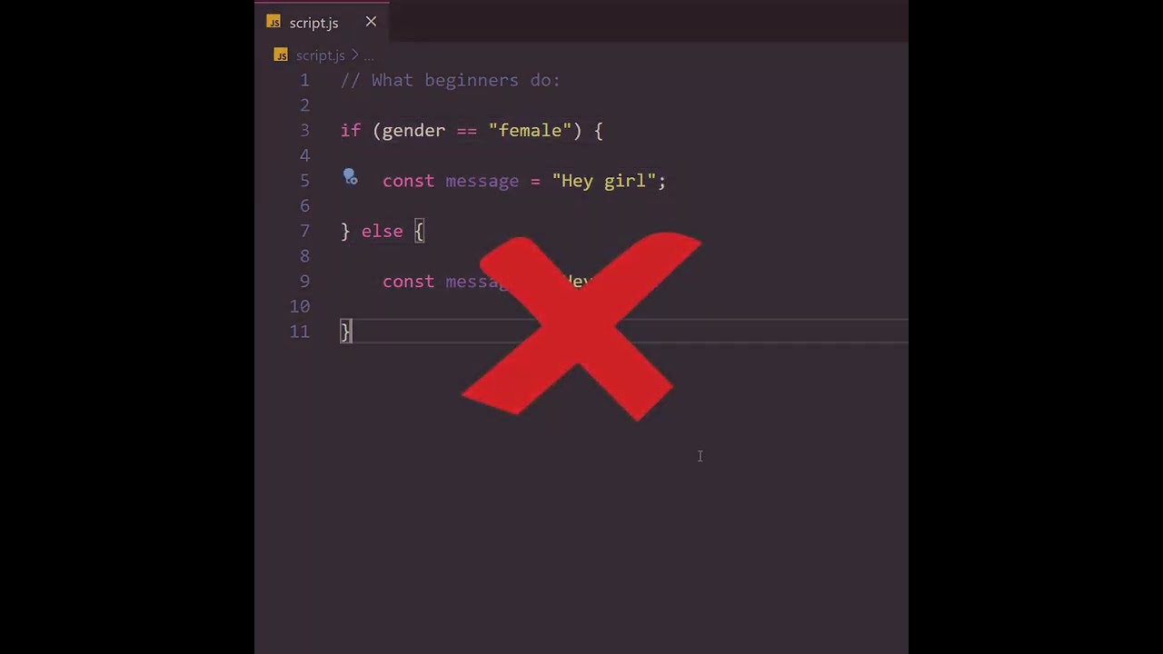 JavaScript tip: If and Else Shorthand | #shorts