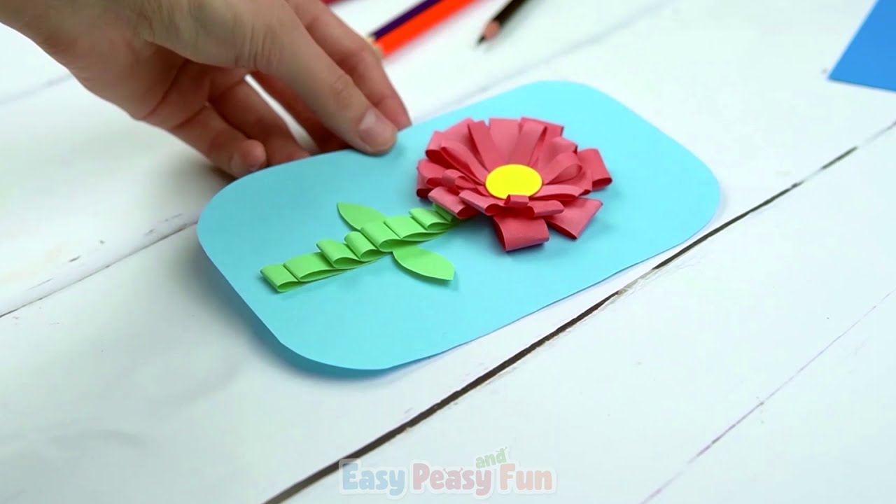 Mother’s Day Flower Card - homemade card idea