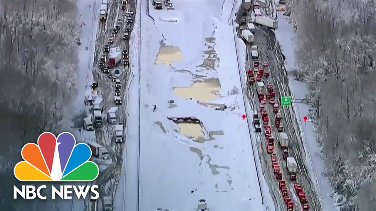 Virginia Drivers Stranded On Snow-Packed I-95