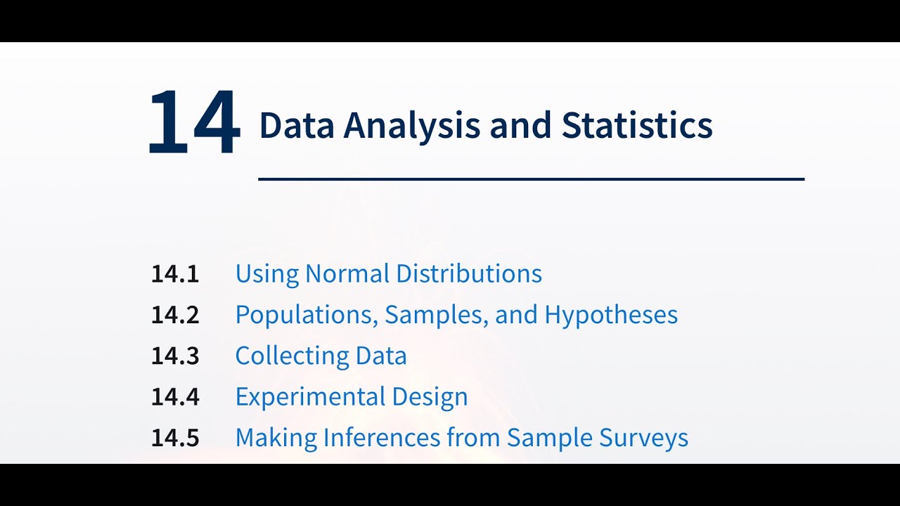 Module 14  Data Analysis and Statistics