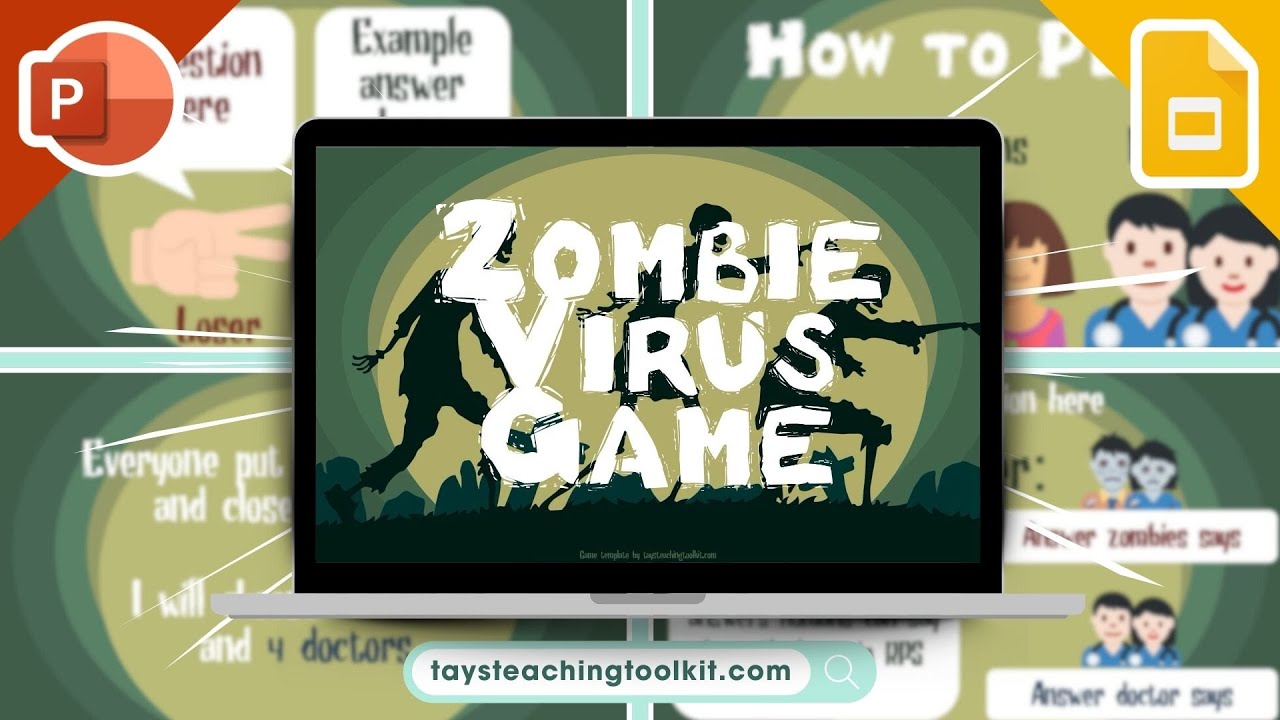ZOMBIE VIRUS GAME | Free PowerPoint & Google Slides Game for ESL, EFL, and Foreign Languages