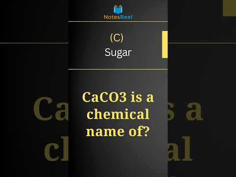 CaCO3 is a chemical name of?