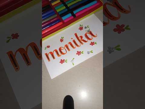 monika name calligraphy..want your name's calligraphy