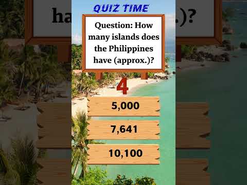 How many islands does the Philippines have? #mindbing #quiz #shorts #english #learning #gk