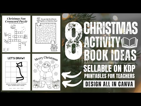 8 Christmas Activity Book Ideas to Sell on Amazon KDP or Use for Personal Use