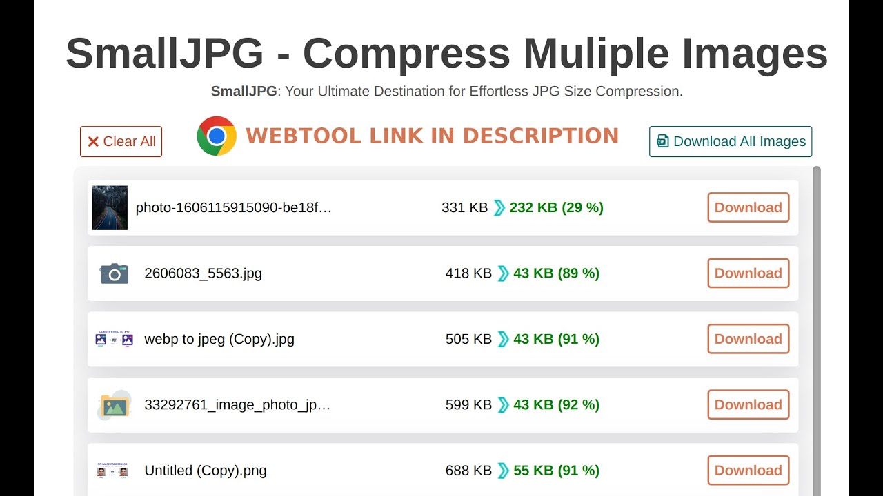 Compress Images in seconds - Fastest Image Compressor - SmallJPG.org Online Free Tool