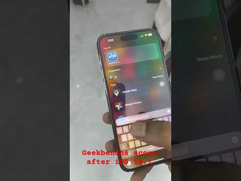 iOS 18.1 geekbench6 score #ios18 #iphone15 #iphone #geekbench #benchmark #shortfeed #trending #apple