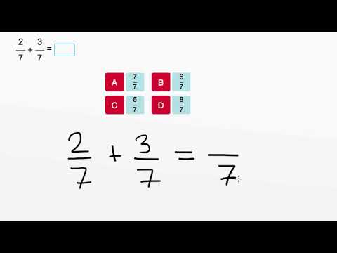 AdaptedMind Math - Add and Subtract Fractions, Question #1