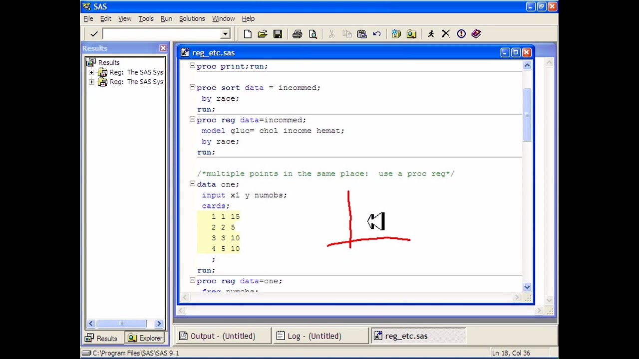 SAS- Regression Intro