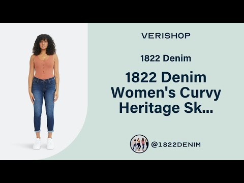 1822 Denim 1822 Denim Women's Curvy Heritage Skinny Denim Jeans, Ziggy Review
