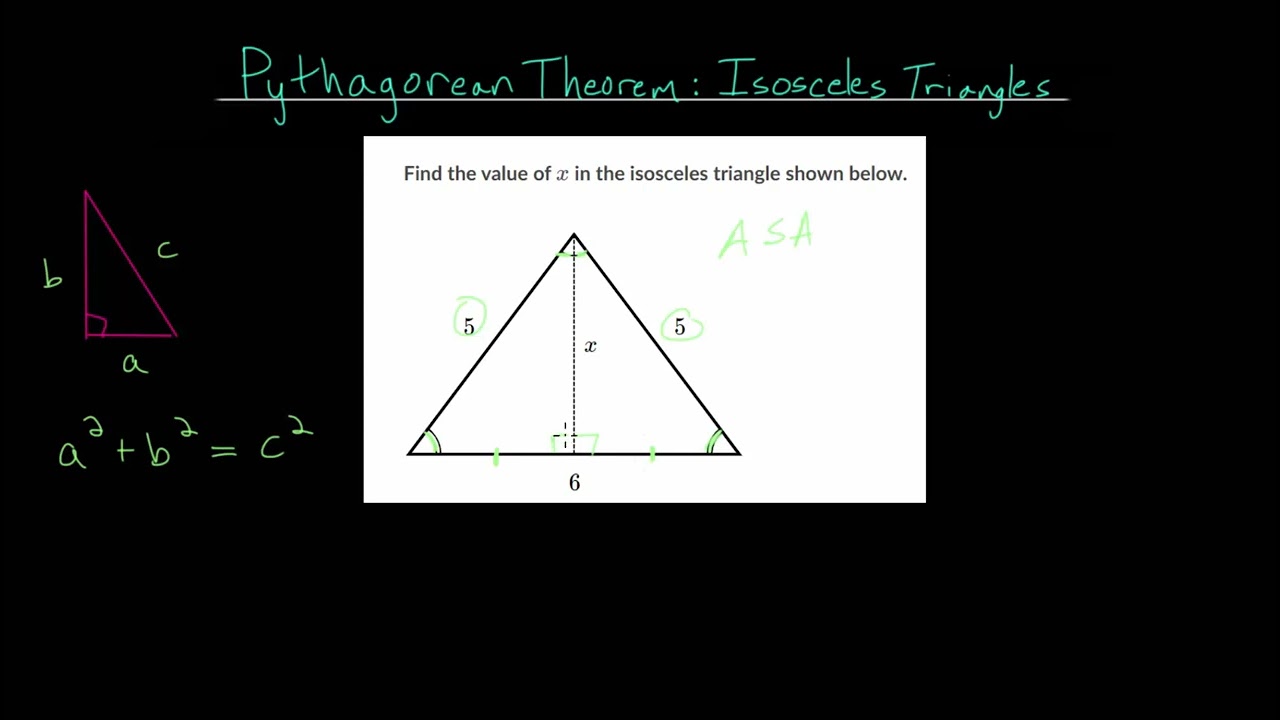 Pythagorean Theorem: Isosceles Triangles