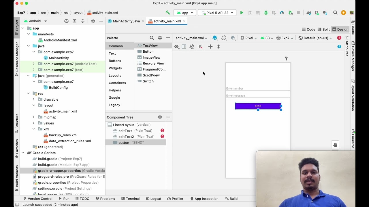 SMS ANDROID APPLICATION USING JAVA