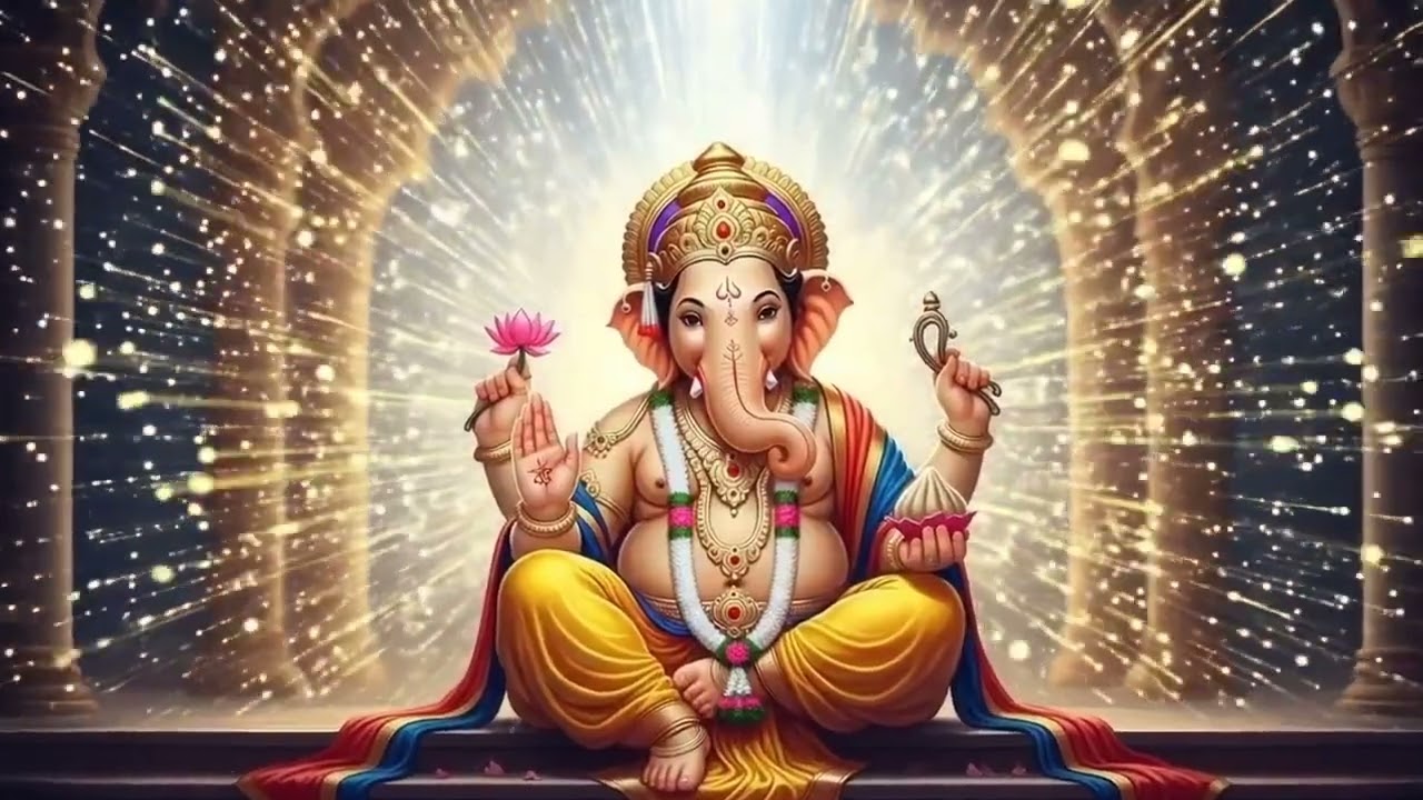 🌺 Ganesh Ji animated Wallpaper 1 hour | Lord Ganesha HD Backgrounds | Ganpati Bappa Image 4K