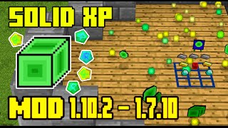 Solid Xp Mod Para Minecraft 1.12/1.11.2/1.10.2/1.10/1.7.10 | ZonaCraft