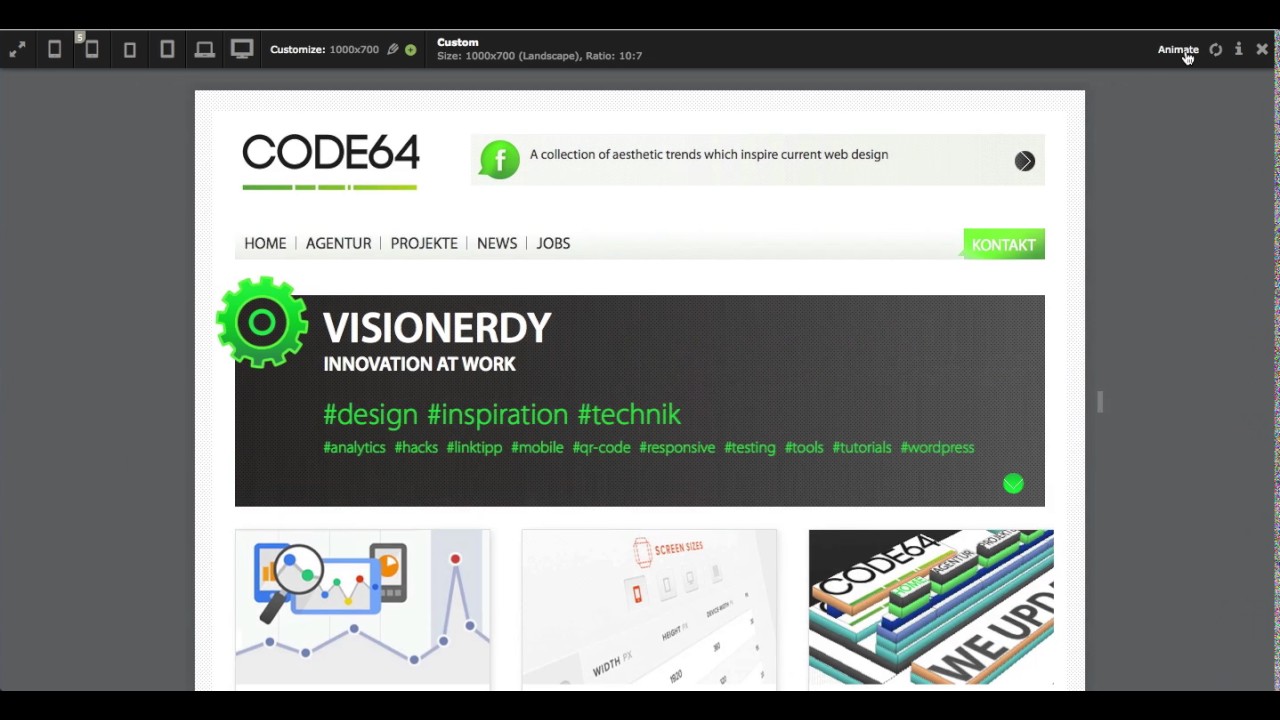 Responsive Testing Tools: Viewport Resizer