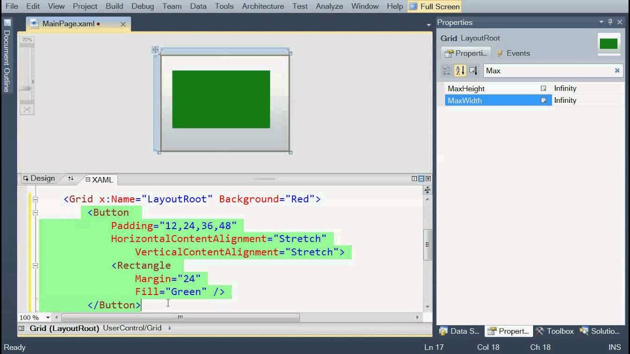 Layout for Silverlight User Interfaces
