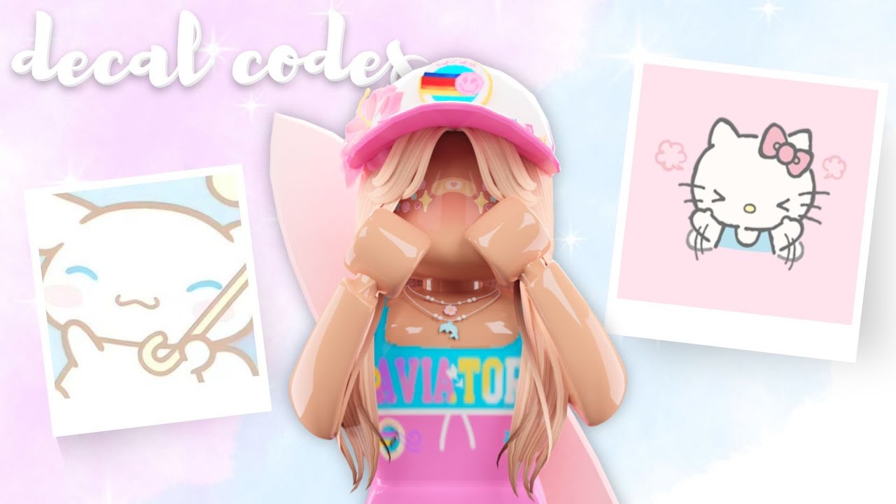 ♡ 50+ ♡ Sanrio Decal Codes for Bloxburg, Royale High