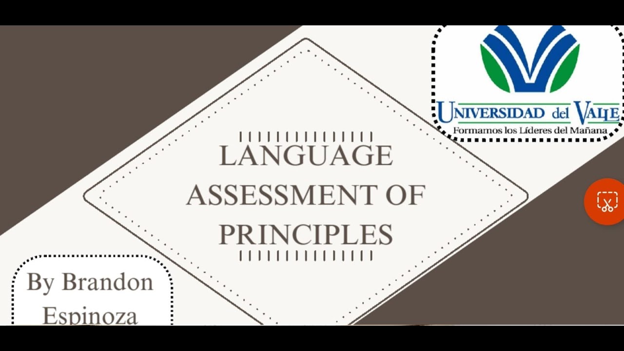 The Language Assessment of principle