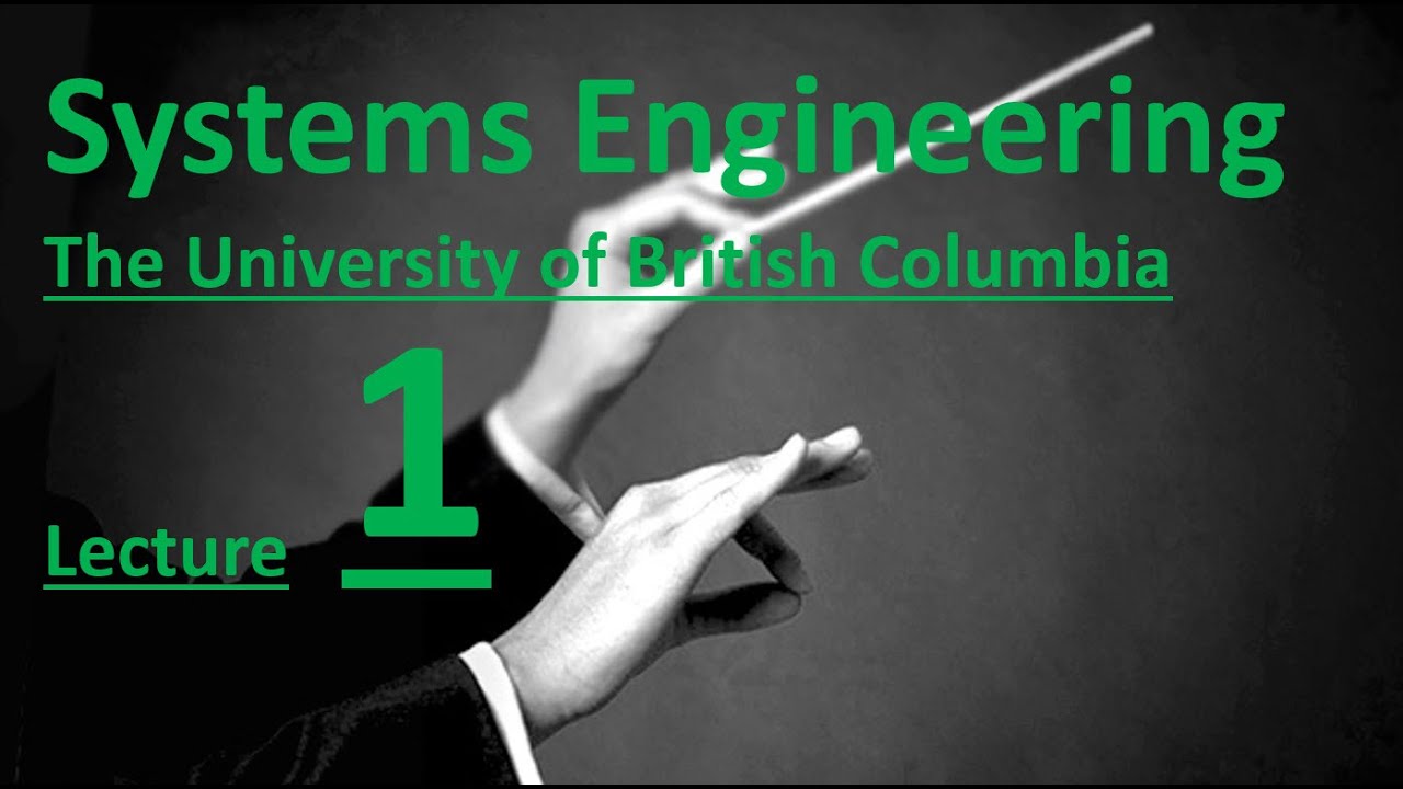Lecture 1  An Introduction to Systems Engineering