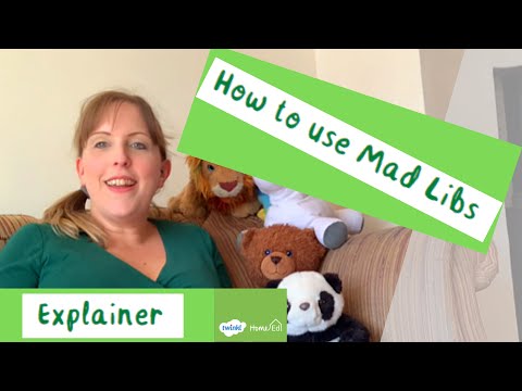 Ideas to teach English Grammar to Kids- Using Twinkl's Mad Libs!