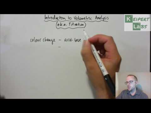 Introduction to Volumetric Analysis (a.k.a. Titration)
